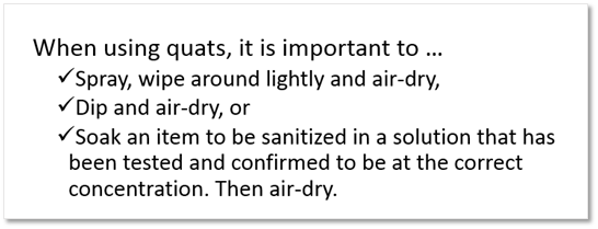 Sanitization for Food Safety